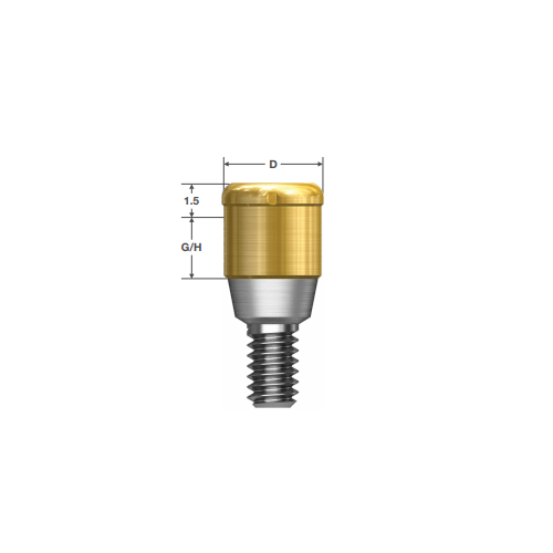 Locator® Abutment MmP X MmH Cuff [#8672] Glidewell Direct, 02/08/2024
